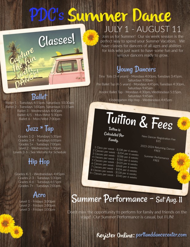 News & Events | Portland Dance Center | Dance Classes | Tap, Jazz ...